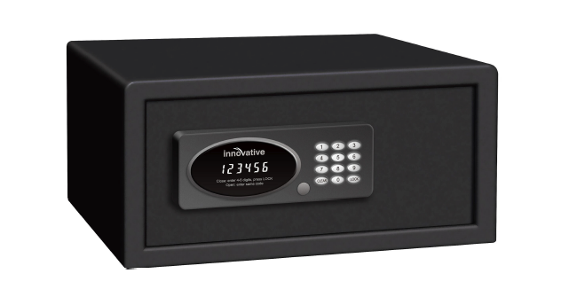 Innovative innD+ Hotel Safe H: 7.875” x W: 17.125” x D: 14.375" with 5 ...